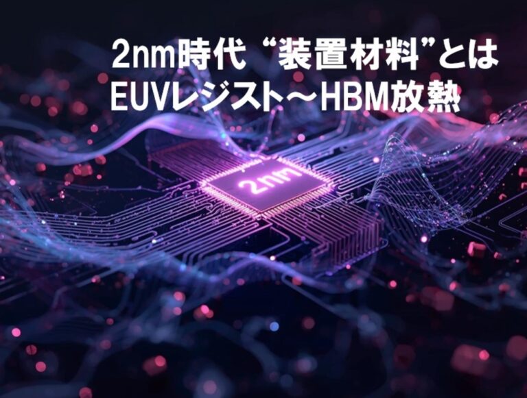2nm時代の半導体を動かす“装置材料”とは：EUVレジストからHBM放熱まで - 知っとく広場 Light